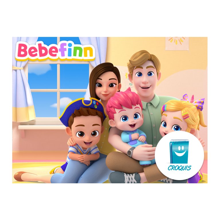 Poster Bebefinn 80 cm x 60 cm